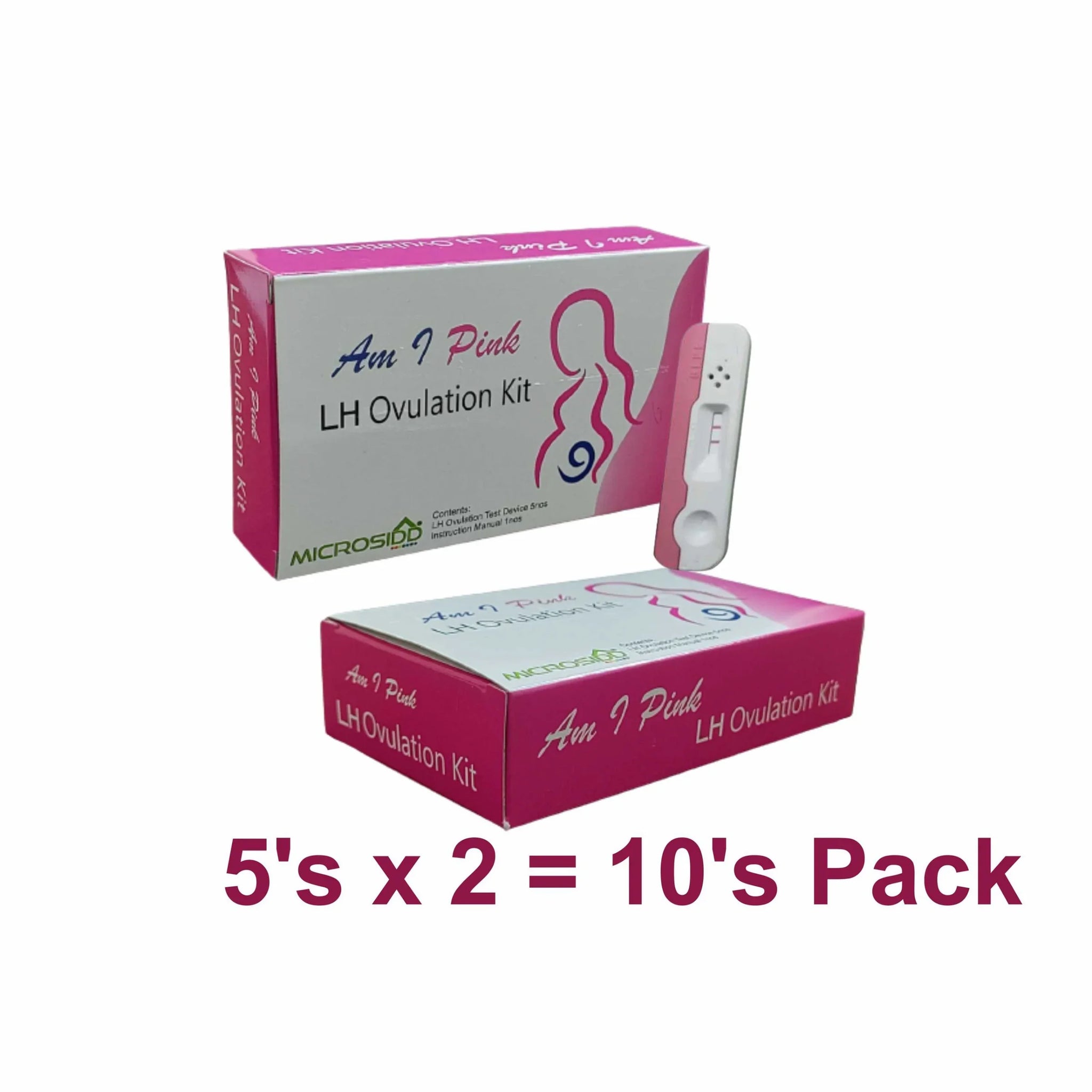 LH Ovulation Test Kit 10's Pack | Reliable Fertility Testing | Microsidd
