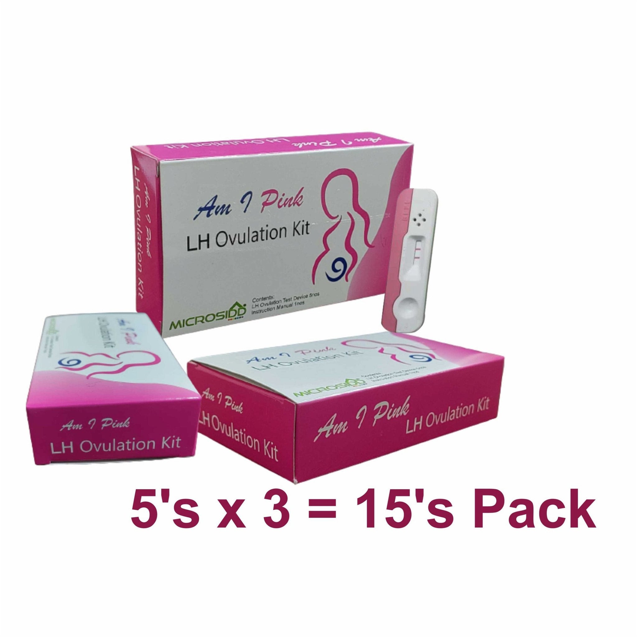 LH Ovulation Test Kit 15's Pack | Accurate Fertility Monitoring | Microsidd